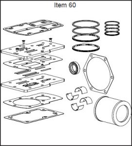 Husky S040-0456 Pump Parts - for 80 gal Husky HV7518075 Model